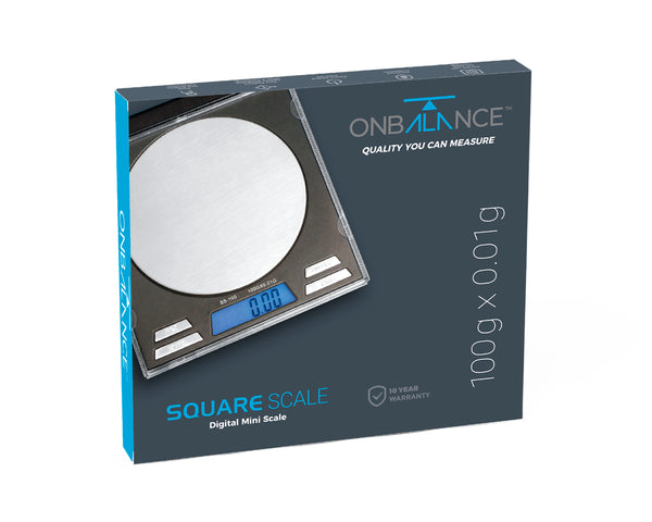 SS-100 On Balance Square Scale 100g x 0.01g – Truweigh International, Inc.
